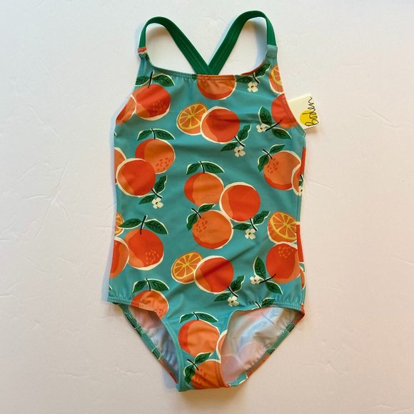 Mini Boden | Swim | Nwt Mini Boden Rare Pretty Oranges Swimsuit 56y ...